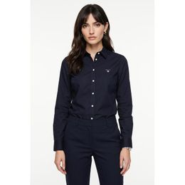 Gant Damen Langarmbluse &raquo;New Slim Stretch Oxford Blouse&laquo; f&uuml;r bequemen Sitz u. Bewegungsfreiheit, New Slim Stretch, b&uuml;gelfrei blau 40