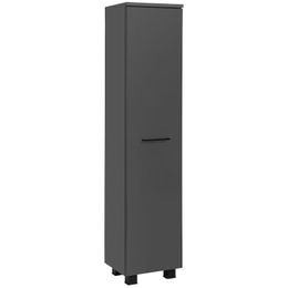 Welltime Midischrank &raquo;Trento, verschiedene Ausf&uuml;hrungen und Farben&laquo; Badm&ouml;bel, Breite 30 cm, 1 T&uuml;r, Made in Germany grau MDF grafit, B/H/T: 30cm x 