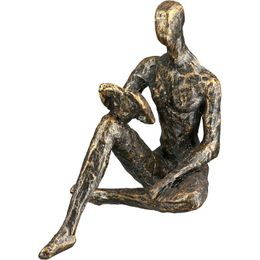 Gilde Skulptur &raquo;Skulptur Person Reading&laquo; Kunstharz B/H/T: 9,5cm x 14cm x 14,5cm