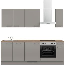 Nobilia K&uuml;chenzeile &raquo;"Laser I", NEU: individuell anpassbar mit gratis Profi-Beratung&laquo; vormontiert, 240 cm breit, optional mit verschiedenen E‐Ger&auml;te-