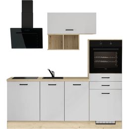 IMPULS K&Uuml;CHEN K&uuml;chenzeile &raquo;M&uuml;nchen, Ausrichtung w&auml;hlbar, Schubk&auml;sten mit Soft-Close&laquo; Set, in verschiedenen Farben erh&auml;ltlich, Breite 210 cm wei&szlig; B/H/T