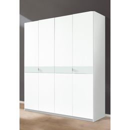 Priess Kleiderschrank &raquo;Dreht&uuml;renschrank Kleiderschrank Schrank Schlafzimmerschrank Madrid&laquo; mit farbiger Glasauflage, erweiterbar mit Schrankaufsatz 