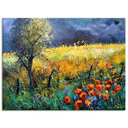 Artland Wandbild &raquo;Red poppies&laquo; Wiesen & Baumbilder 1 Stk. tlg. als Alubild, Leinwandbild, Poster, Wandaufkleber in verschied. Gr&ouml;&szlig;en bunt Holz, Leinwand B/H/T