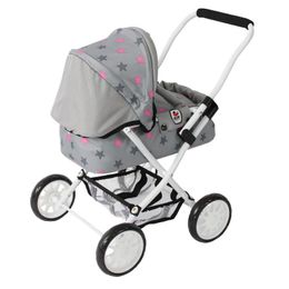 Bayer Chic 2000 CHIC2000 Puppenwagen &raquo;Smarty, Mini-Kuschelwagen&laquo; mit herausnehmbarer Tragetasche grau Einheitsgr&ouml;&szlig;e Puppenwagen