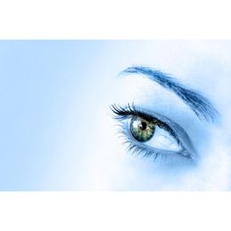 papermoon Fototapete &raquo;Abstraktes Auge&laquo; bunt Vlies B/L: 3m x 2,2m, Rollen: 1