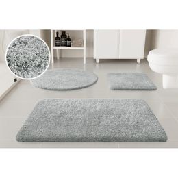 OTTO home Badematte &raquo;Kaarin, uni, viele Farben, Badvorleger, Badezimmer Teppich&laquo; H&ouml;he 30 mm rutschhemmend beschichtet fu&szlig;bodenheizungsgeeignet 