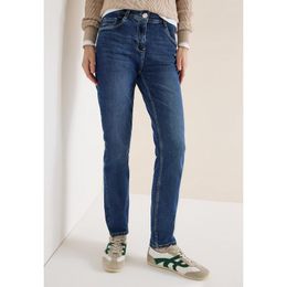 Cecil Damen Slim-fit-Jeans &raquo;Style Vicky&laquo; mit Stretch blau 34, L&auml;nge 30
