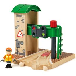 Brio Spielzeugeisenbahn-Geb&auml;ude &raquo;Brio WORLD, Signal Station&laquo; bunt Einheitsgr&ouml;&szlig;e Spielzeugeisenbahn-Geb&auml;ude