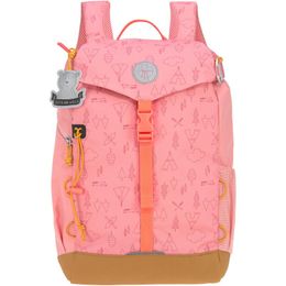 L&auml;ssig L&auml;ssig Damen L&Auml;SSIG Kinderrucksack &raquo;Adventure, rose, Big Backpack&laquo; inkl. thermoisolierter Sitzunterlage; aus recyceltem Material rosa B/H/T: 26cm x 