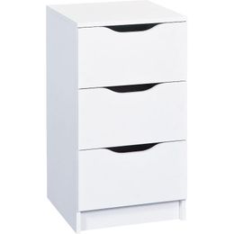 Inter Link Kommode &raquo;Westphalen, Schubladenkommode, viel Stauraum, modern&laquo; mit Schubladen, f&uuml;r Wohnzimmer/Schlafzimmer, BxTxH: 41 x 40 x 71 cm wei&szlig; MDF B/H/T: 