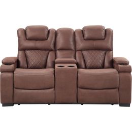 ATLANTIC HOME COLLECTION 2-Sitzer &raquo;Faris, Kinosofa, Relaxfunktion, extram bequem, B:184cm&laquo; Zwei Relaxfunktionen, Mittelkosole mit Stauraum und 