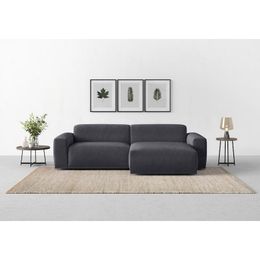 Trendmanufaktur Ecksofa &raquo;Braga, mit hochwertigem Kaltschaum, L-Form, Japandi-Design&laquo; modernes Sofa, Couch mit hohem Sitzkomfort, 255/72/160 cm (B/H/T)