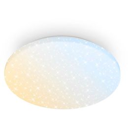 Briloner Leuchten LED Deckenleuchte &raquo;LUMINIUS&laquo; LED-Modul 1 Stk. warmwei&szlig; - kaltwei&szlig; 34 x 6 cm, Wohnzimmer, Schlafzimmer, Flur, K&uuml;che 1, &Oslash; 34cm H: 6cm, 1 Stk.