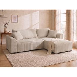 Collection AB Ecksofa &raquo;Sara L-Form, B: 236 cm, Schlaffunktion, Bettkasten, optional Topper&laquo; Bonnellfederkern, Liegefl. 116x190 cm, Couch als 