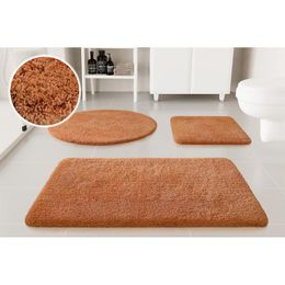 OTTO home Badematte &raquo;Kaarin, uni, viele Farben, Badvorleger, Badezimmer Teppich&laquo; H&ouml;he 30 mm rutschhemmend beschichtet fu&szlig;bodenheizungsgeeignet 