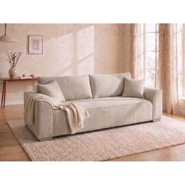 Collection AB Schlafsofa &raquo;Sara B: 241 cm, Liegefl. 137x195 cm, Bettkasten, optional mit Topper&laquo; Schlaffunktion, Couch mit Bonnellfederkern, 