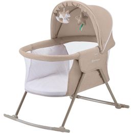 Kinderkraft Baby-Reisebett &raquo;LOVI&laquo; beige Liegefl&auml;che B/L: 41cm x 78cm, kein H&auml;rtegrad Baby-Reisebett