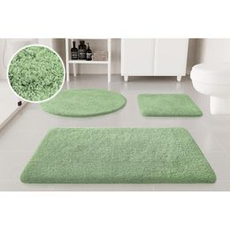 OTTO home Badematte &raquo;Kaarin, uni, viele Farben, Badvorleger, Badezimmer Teppich&laquo; H&ouml;he 30 mm rutschhemmend beschichtet fu&szlig;bodenheizungsgeeignet 