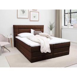 OTTO home Boxbett &raquo;PHILIPPA, Polsterbett mit Bettkasten, mit Taschenfederkernmatratze H3&laquo; mit Kaltschaum-Topper, Microfaser-Bezug, wahlweise mit LED-