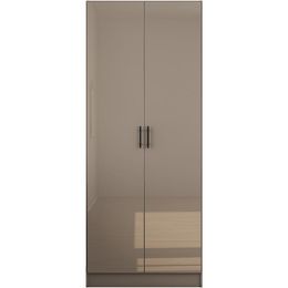 OTTO home Kleiderschrank &raquo;Trento Schlafzimmerschrank Breite 81cm hochglanz Schrank Garderobe&laquo; Dreht&uuml;renschrank mit perfekter Innenausstattung FSC -