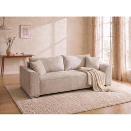 Collection AB Schlafsofa &raquo;Sara B: 241 cm, Liegefl. 137x195 cm, Bettkasten, optional mit Topper&laquo; Schlaffunktion, Couch mit Bonnellfederkern, 
