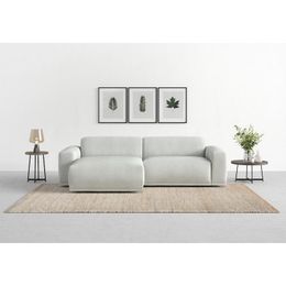 Trendmanufaktur Ecksofa &raquo;Braga, mit hochwertigem Kaltschaum, L-Form, Japandi-Design&laquo; modernes Sofa, Couch mit hohem Sitzkomfort, 255/72/160 cm (B/H/T)