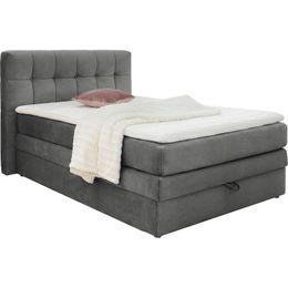 Jockenh&ouml;fer Boxspringbett &raquo;AMY mit Bettkasten, inkl. Bonnell- oder Taschenfederkernmatratze H2-H4&laquo; mit 6 cm Kaltschaum-Topper, Samt-Bezug, 120x200 und 140x200 cm 