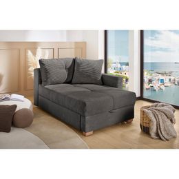 Jockenh&ouml;fer Recamiere &raquo;Romeo, Breite: 164cm, Liegefl&auml;che: 90x210 cm&laquo; inklusive Bettfunktion und Bettkasten, Federkernpolsterung Korpus: 100% Polyester;Kissen: 100