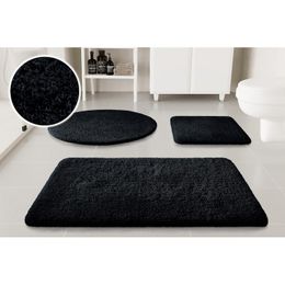 OTTO home Badematte &raquo;Kaarin, uni, viele Farben, Badvorleger, Badezimmer Teppich&laquo; H&ouml;he 30 mm rutschhemmend beschichtet fu&szlig;bodenheizungsgeeignet 