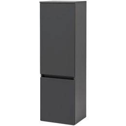 Welltime Midischrank &raquo;Kaunas&laquo; 40 cm breit, Soft-Close-Funktion grau Holzwerkstoff Grafitgrau, B/H/T: 40cm x 130cm x 35cm, T&uuml;ren: 2 Stk.