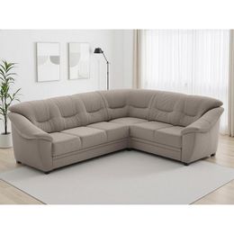 Sit & More sit&more Ecksofa &raquo;Savona L-Form, B. 262 cm, Komfortsitz, Eckcouch mit Stoff- & Lederwahl&laquo; mit Schlaffunktion, Liegefl. 120x195 cm B/H/T: 262cm x 90cm 