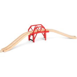 Brio Spielzeugeisenbahn-Br&uuml;cke &raquo;Brio WORLD, Bahnbr&uuml;cke mit Auffahrten&laquo; bunt Einheitsgr&ouml;&szlig;e Spielzeugeisenbahn-Br&uuml;cke