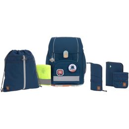 L&auml;ssig L&auml;ssig Damen L&Auml;SSIG Schulranzen &raquo;Unique, Boxy, Navy&laquo; Reflektoren PETA-approved vegan; aus recyceltem Material blau B/H/T: 30cm x 41,5cm x 25cm