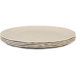 Koziol Speiseteller &raquo;CLUB PLATE&laquo; Teller Set, 4-tlg., sp&uuml;lmaschinengeeignet, melaminfrei, 260 mm beige Kunststoff Einheitsgr&ouml;&szlig;e