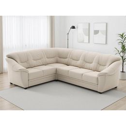 Sit & More sit&more Ecksofa &raquo;Savona L-Form, B. 262 cm, Komfortsitz, Eckcouch mit Stoff- & Lederwahl&laquo; optional Schlaffunktion, Liegefl. 120x195 cm B/H/T: 262cm x 