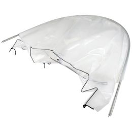 Windhager Pflanztunnel &raquo;Akkordeon, Wachstums-Folientunnel ausziehbar&laquo; Folienschlauch f&uuml;r Pflanzen, Beete, Gem&uuml;se, einfache Montage, 3 m lang wei&szlig; B/H/T: 45cm x 