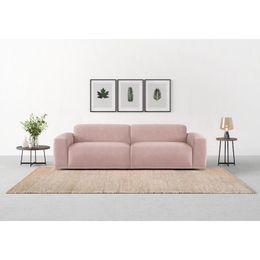 Trendmanufaktur Big-Sofa &raquo;Braga Japandi-Design, mit hochwertigem Kaltschaum, Megasofa, in Cord&laquo; modernes Big-Sofa, Couch mit hohem Sitzkomfort, 254/72