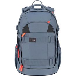 L&auml;ssig L&auml;ssig Damen L&Auml;SSIG Schulrucksack &raquo;Origin Bold, blue&laquo; Reflektoren aus recyceltem Material blau B/H/T: 29cm x 47cm x 23cm