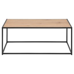 ACTONA GROUP Couchtisch &raquo;Seaford&laquo; Sofatisch, Wildeicheoptik, Gestell aus schwarzem Stahl, L: 100 cm braun B/H/T: 100cm x 40cm x 50cm