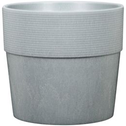 Scheurich Blumentopf &raquo;CONCRETE 40/266 GROOVE+&laquo; frostfest, UV-best&auml;ndig, recyclingf&auml;hig grau Kunststoff B/H/T: 39cm x 35,2cm x 39cm
