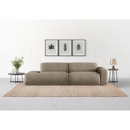 Trendmanufaktur Big-Sofa &raquo;Braga, mit hochwertigem Kaltschaum, Megasofa, Japandi-Design&laquo; modernes Big-Sofa, Couch mit hohem Sitzkomfort, 277/72/107 cm 