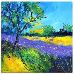 Artland Wandbild &raquo;Lavender field&laquo; Wiesen & Baumbilder 1 Stk. tlg. als Alubild, Leinwandbild, Poster, Wandaufkleber in verschied. Gr&ouml;&szlig;en bunt Holz, Leinwand B/