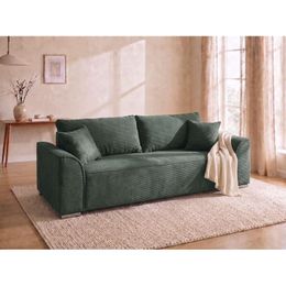 Collection AB Schlafsofa &raquo;Sara B: 241 cm, Liegefl. 137x195 cm, Bettkasten, optional mit Topper&laquo; Schlaffunktion, Couch mit Bonnellfederkern, 