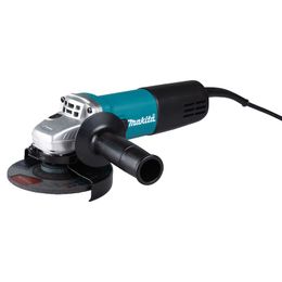 Makita Winkelschleifer &raquo;9558HNRG, 125mm, 840W, 11.000 min&minus;&sup1;&laquo; Kompaktes Ger&auml;t zum Schneiden und Schleifen mit Wiederanlaufschutz blau Doppelt schutzisoliert