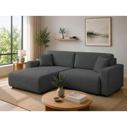 OTTO home Ecksofa &raquo;TILLIE L-Form, 229 cm - OTTO. Verl&auml;ssliche Qualit&auml;t.&laquo; Schlaffunktion (132/194), Bettkasten, Struktur-Bezug B/H/T: 229cm x 80cm x 