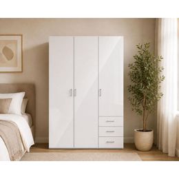 Home Affaire Kleiderschrank &raquo;Space Dreht&uuml;renschrank, Aufbewahrung Kasten Schrank Stauraum&laquo; Breite 78, 115,8 oder 154 cm, mit je 3 Schubk&auml;sten, innen 