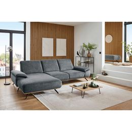 Die PlanBar Ecksofa &raquo;ZE-EM18063, Breite 322 cm&laquo; wahlweise mit Sitztiefen- und Armteilverstellung grau 100% Recyceltes Polyester B/H/T: 322cm x 89cm x 