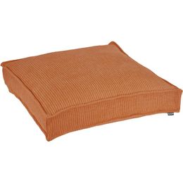 HOCK Bodenkissen &raquo;Jonny&laquo; Cordkissen inkl. F&uuml;llung, 60x60x10cm, Bodenkissen, strukturiert orange Obermaterial: 100% Polyester B/L: 60cm x 60cm, 1 Stk.
