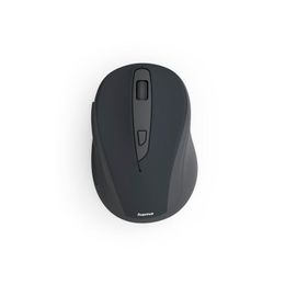Hama Maus &raquo;Funkmaus WM-400 ergonomisch optisch 6 Tasten leise&laquo; Funk Ergonomisch, fl&uuml;sterleise, 6 Tasten, DPI-Schalter, USB-Empf&auml;nger