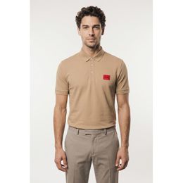 Hugo Herren Hugo Poloshirt &raquo;Dereso&laquo; Slim Fit, Kurzarm, Hugo Weblabel beige XXL